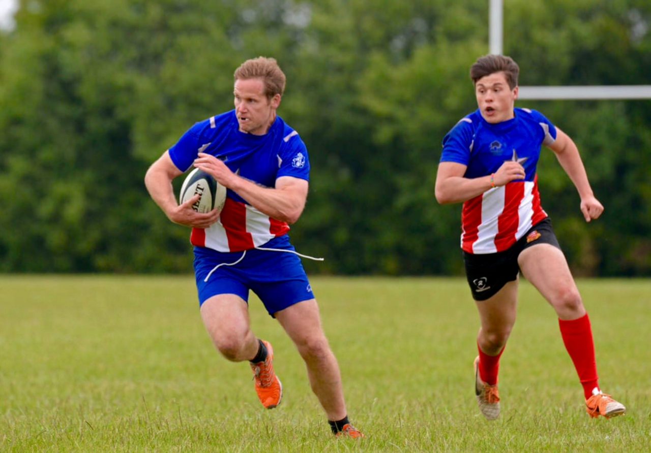 Matt at the ALF charity rugby tens. - Rayleigh Glass